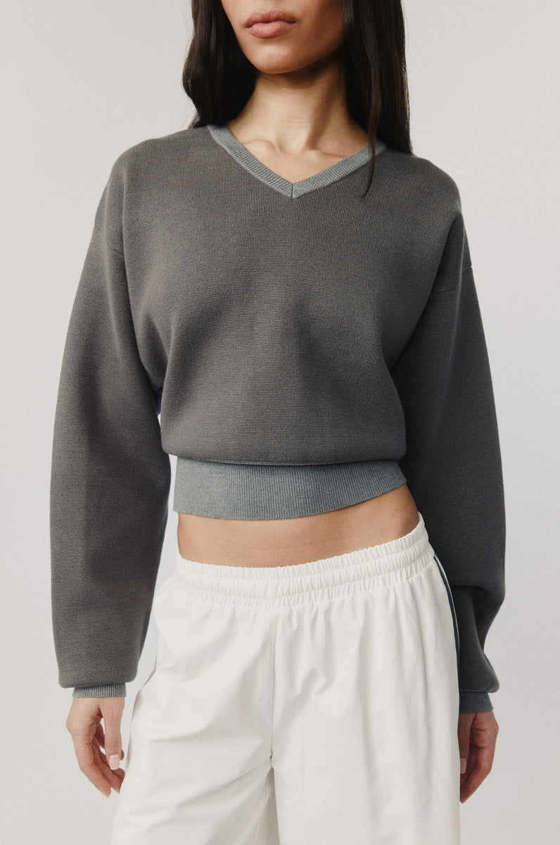 Evie Sweater | Grey – With Jéan