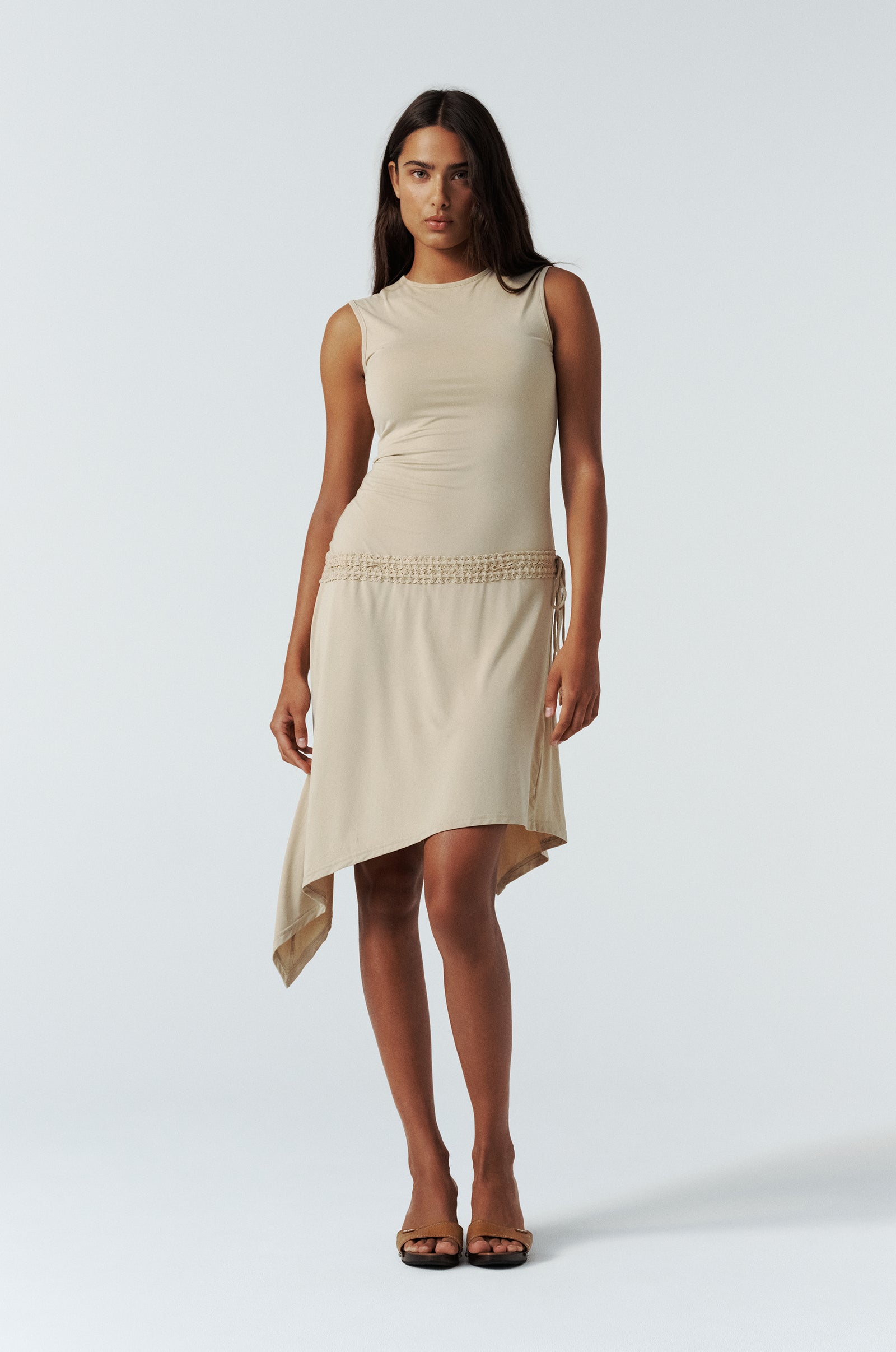 Evie Dress | Beige – With Jéan