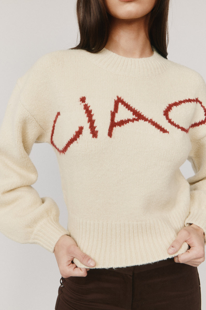 Ciao Baby Sweater | Cream – With Jéan