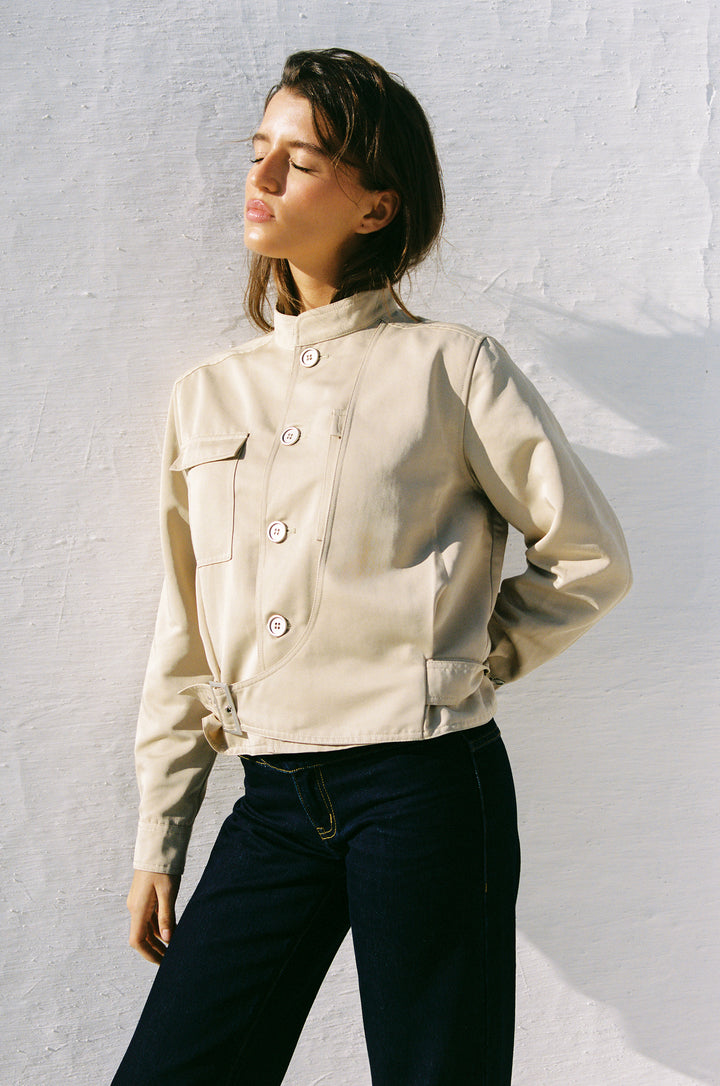 Ross Jacket | Tan – With Jéan